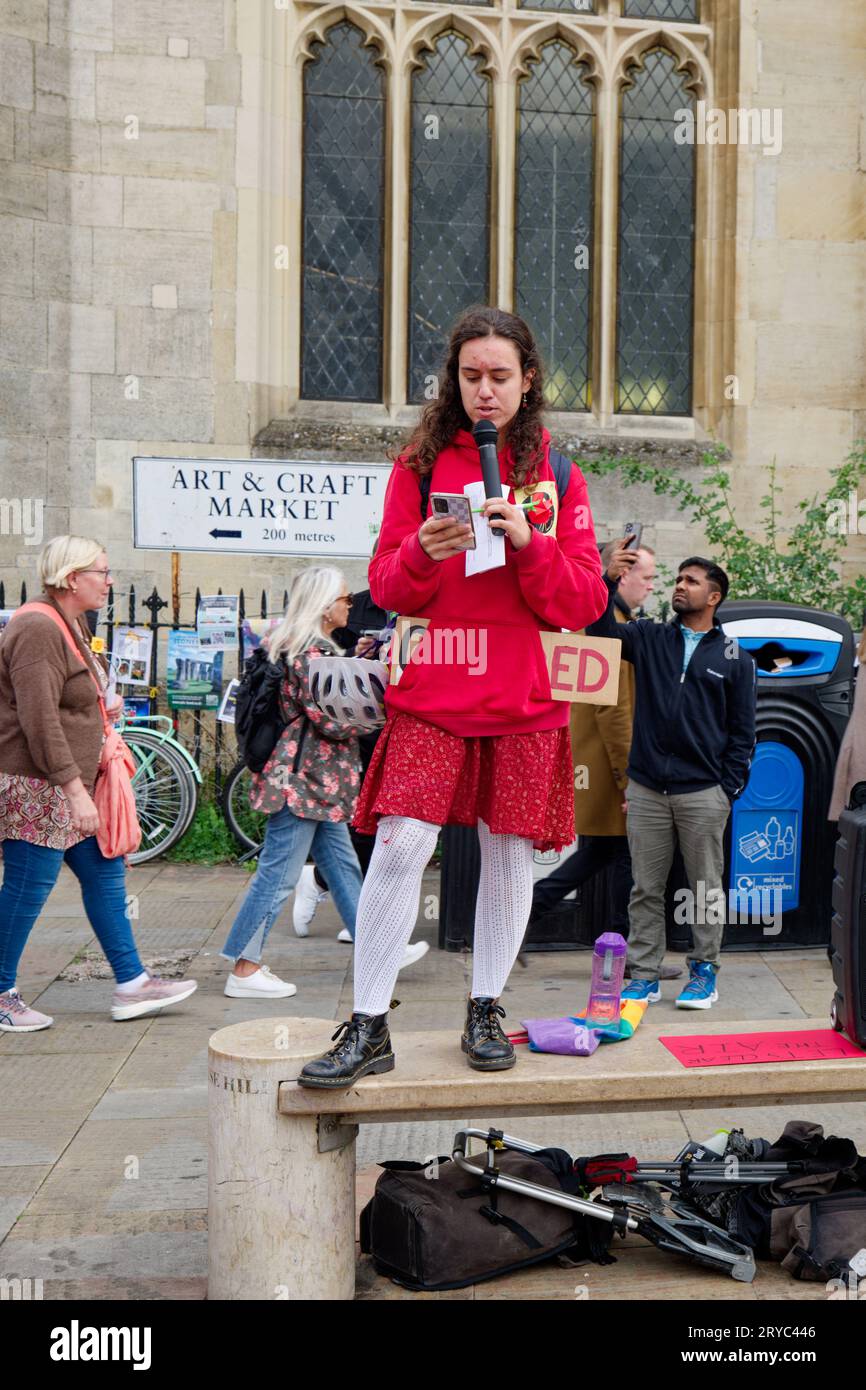 Climate change - Code red for change Stock Photo - Alamy