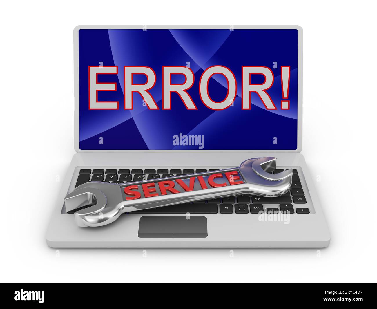 Computer error blue tool hi-res stock photography and images - Alamy