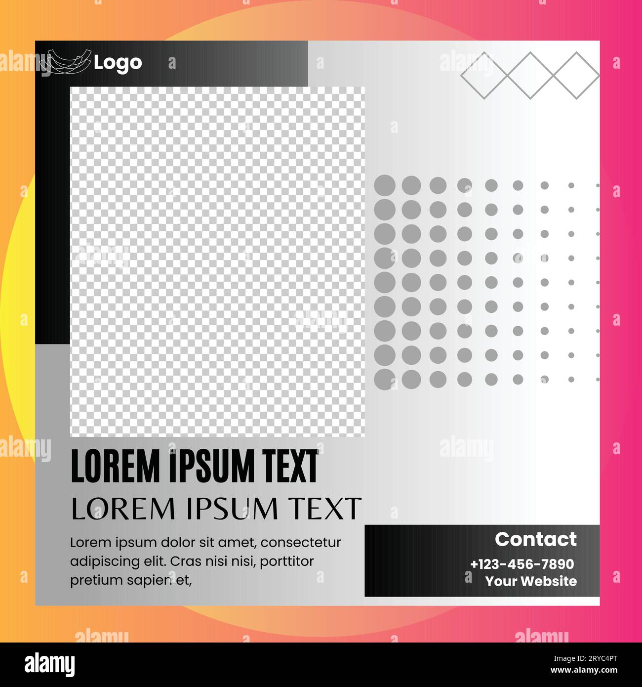 Editable square banners. Instagram post template design. Social Media Post Facebook Promotion ...