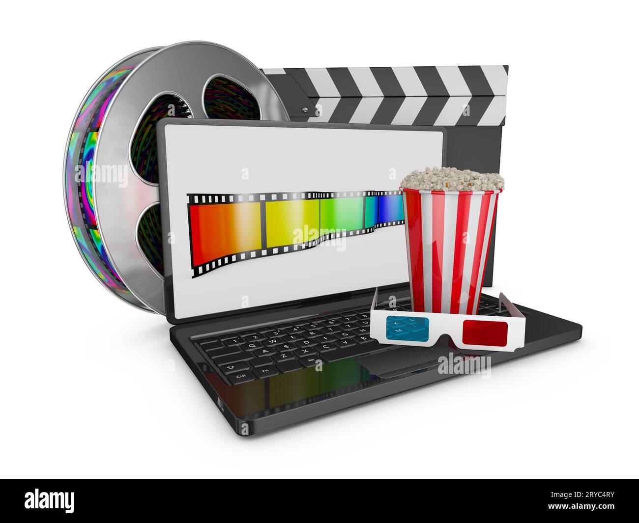 Popcorn home Cut Out Stock Images & Pictures - Alamy