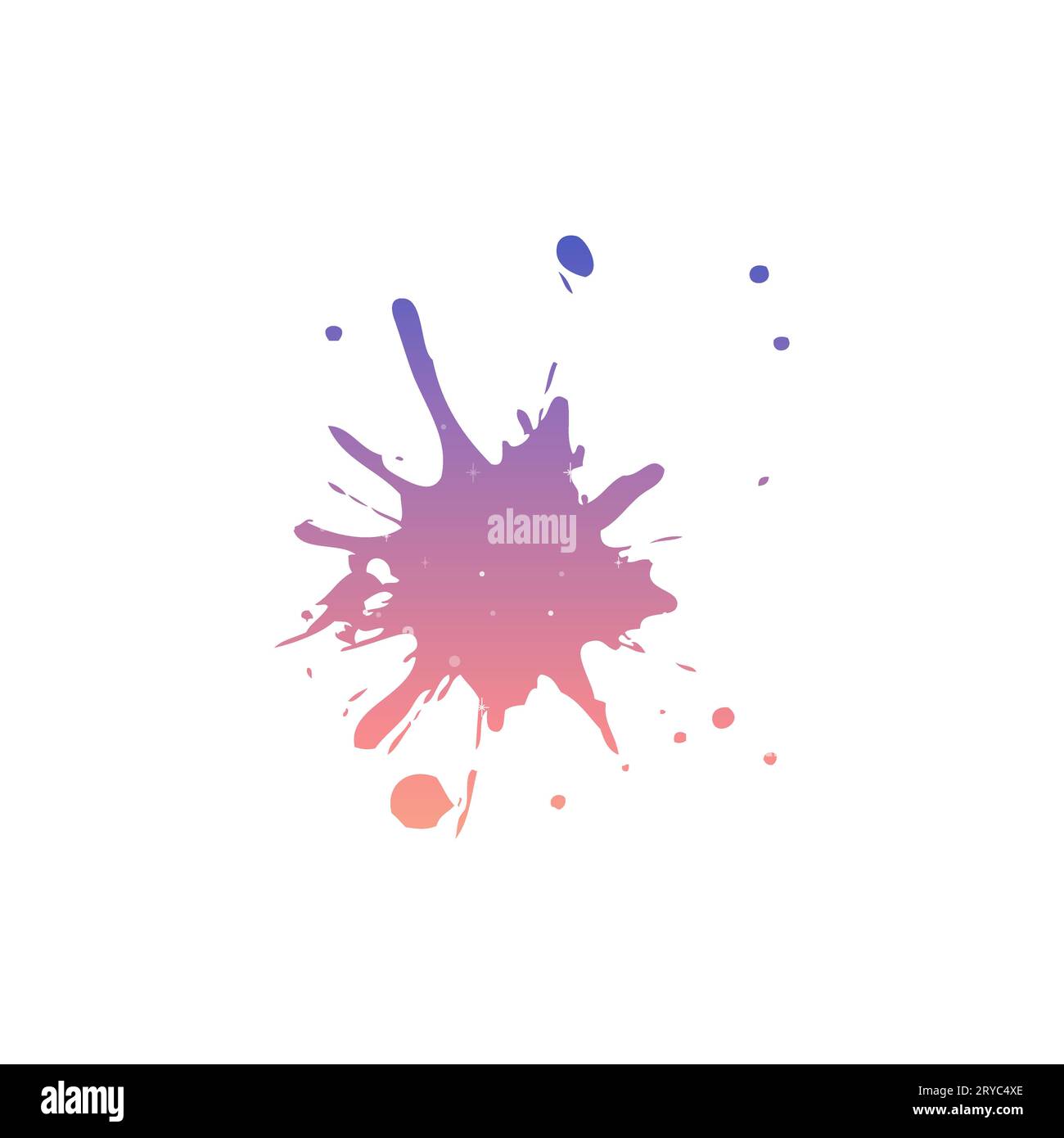 Silhouette shiny spot, blot . Vector illustration gradient blue and ...