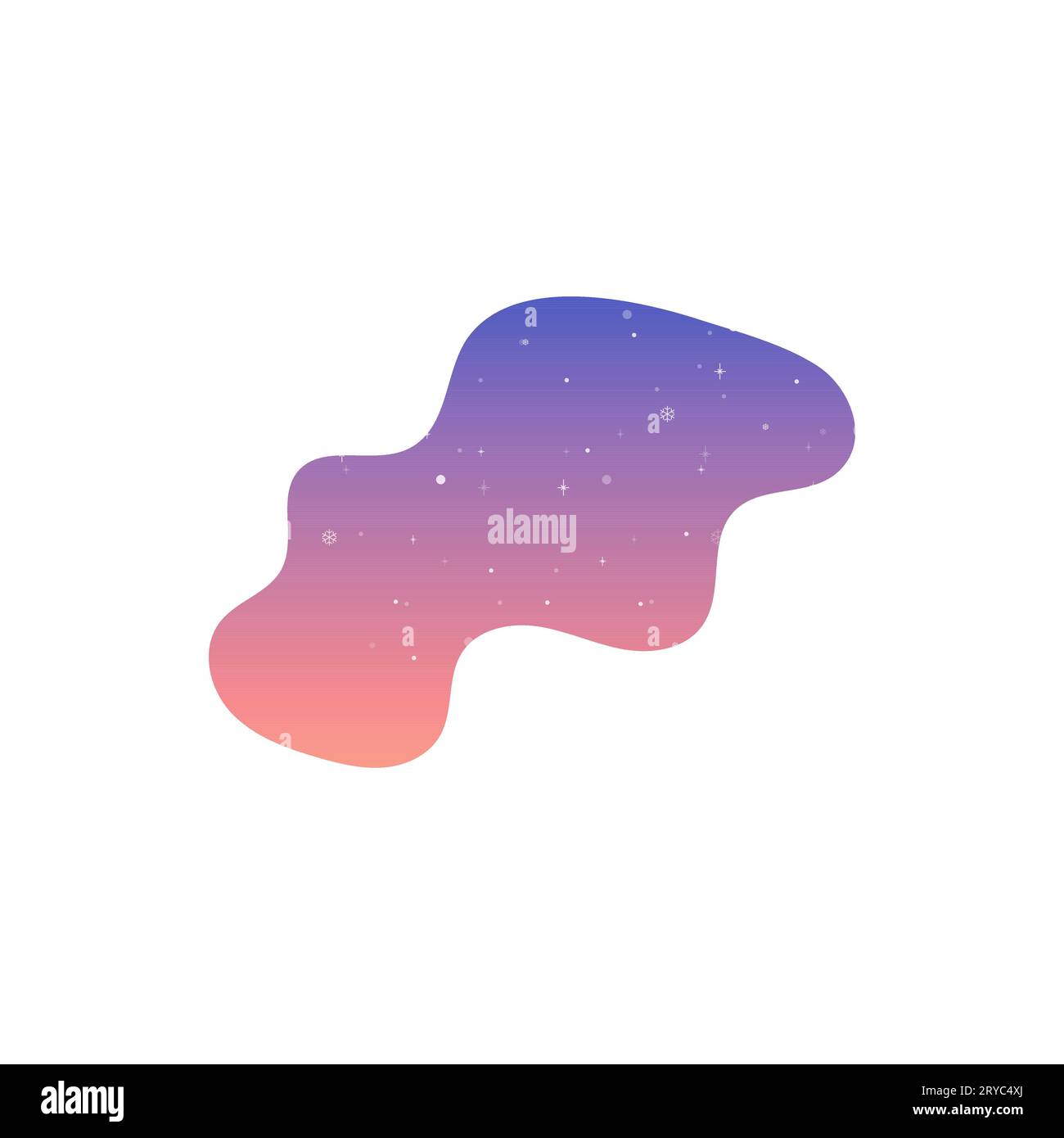 Silhouette shiny spot, blot . Vector illustration gradient blue and ...