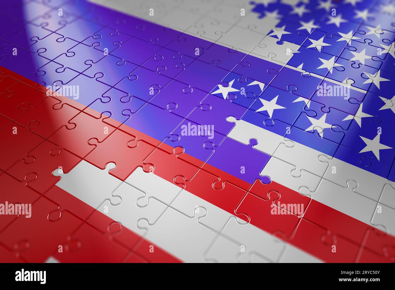 Puzzles in the form of flags Stock Photo - Alamy