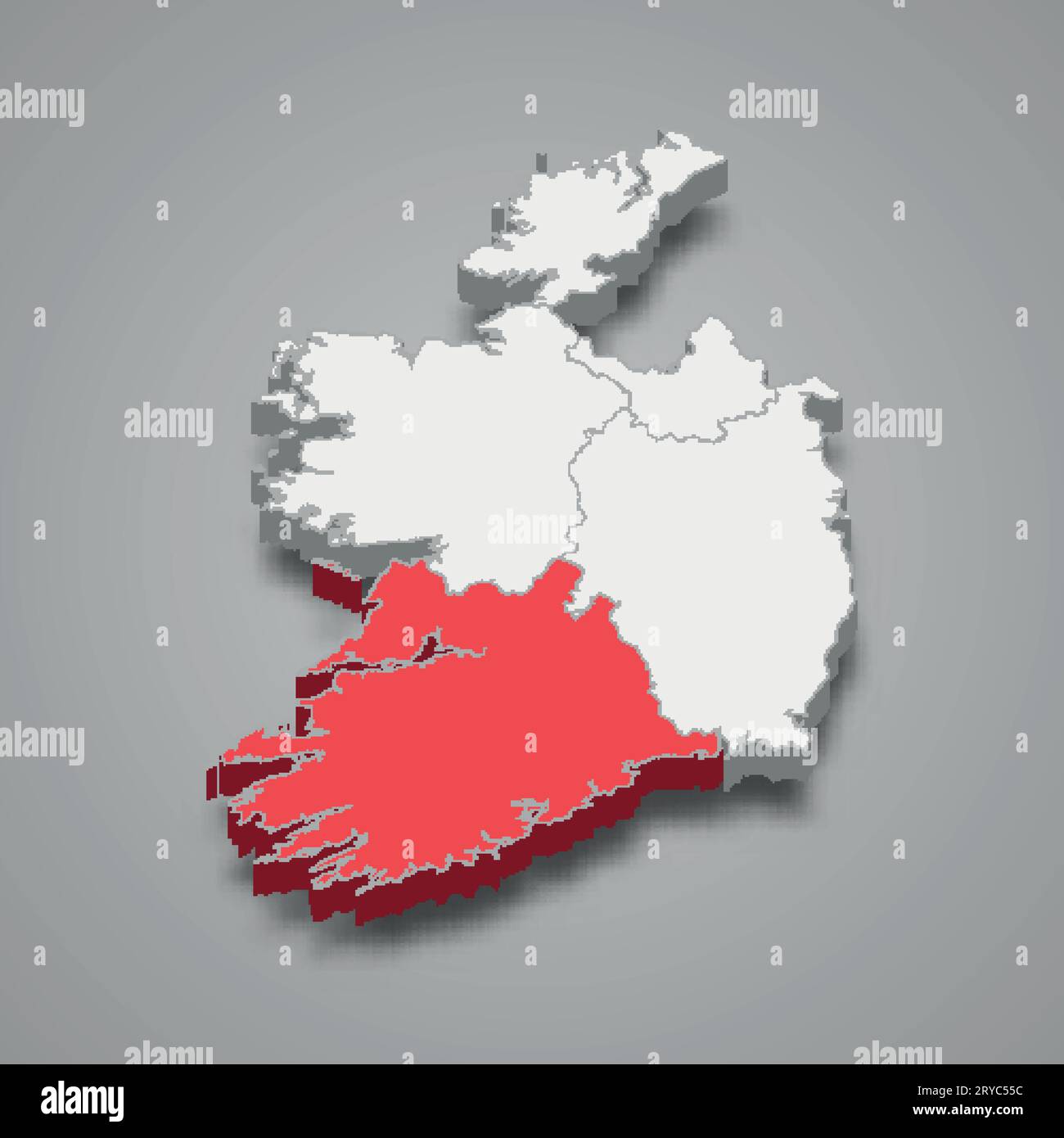 The province of munster map hi-res stock photography and images - Alamy