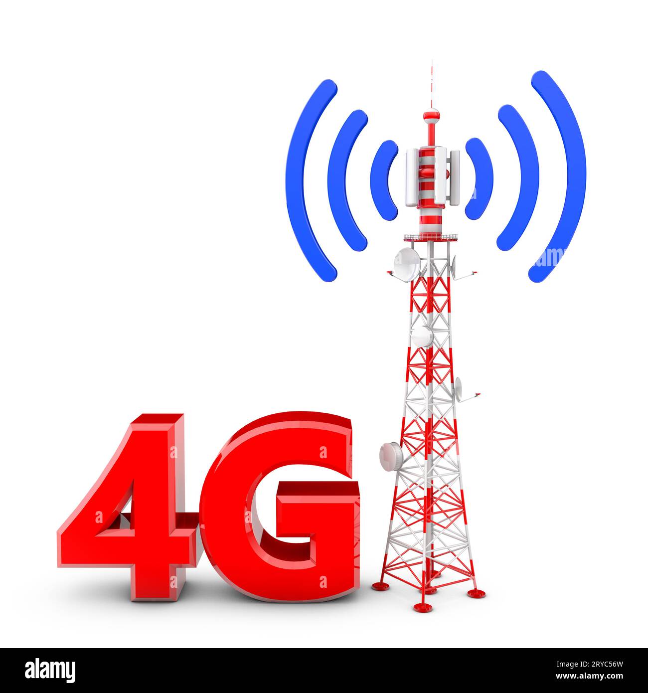 4g mobile mast Cut Out Stock Images & Pictures - Alamy