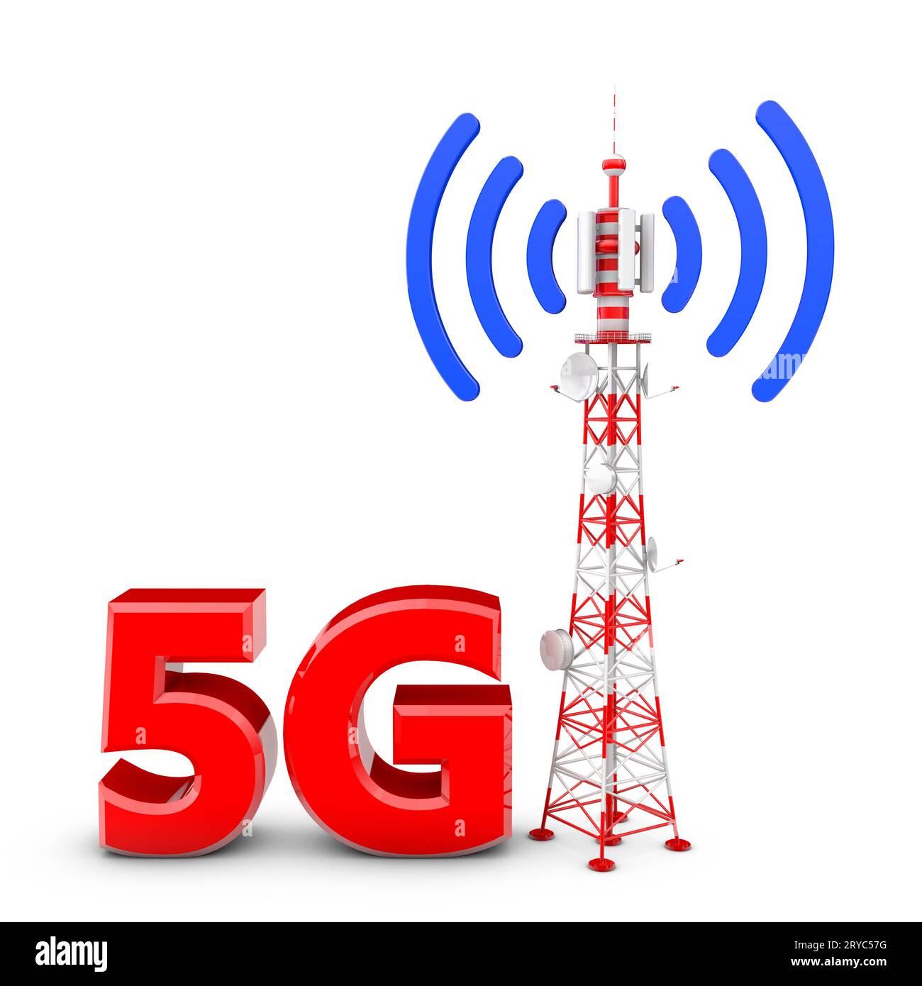 5g signal tower antenna Cut Out Stock Images & Pictures - Alamy