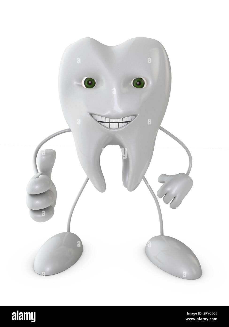 Smiling tooth illustration Cut Out Stock Images & Pictures - Alamy