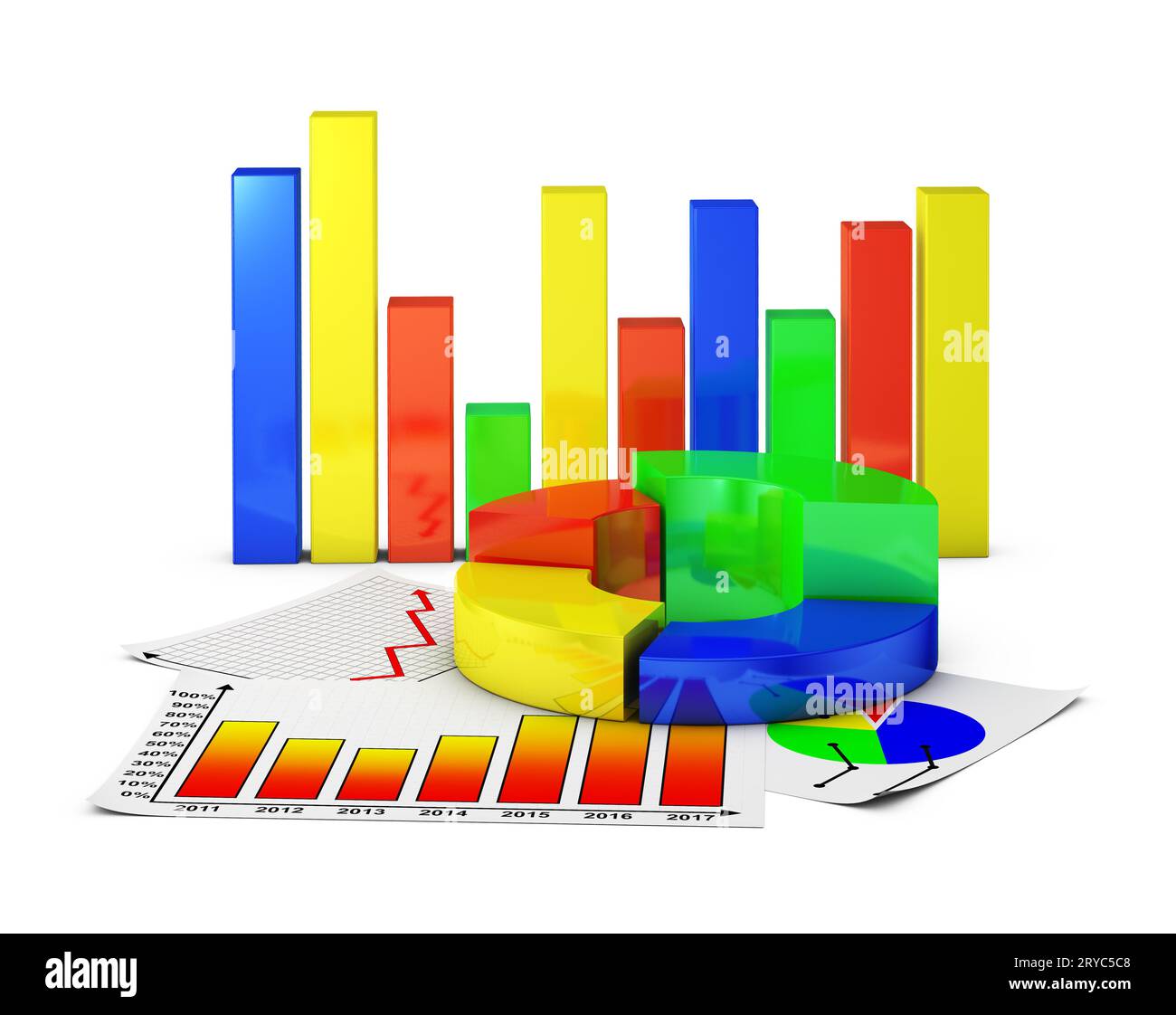 Infographic chart graphics diagram charts Cut Out Stock Images ...