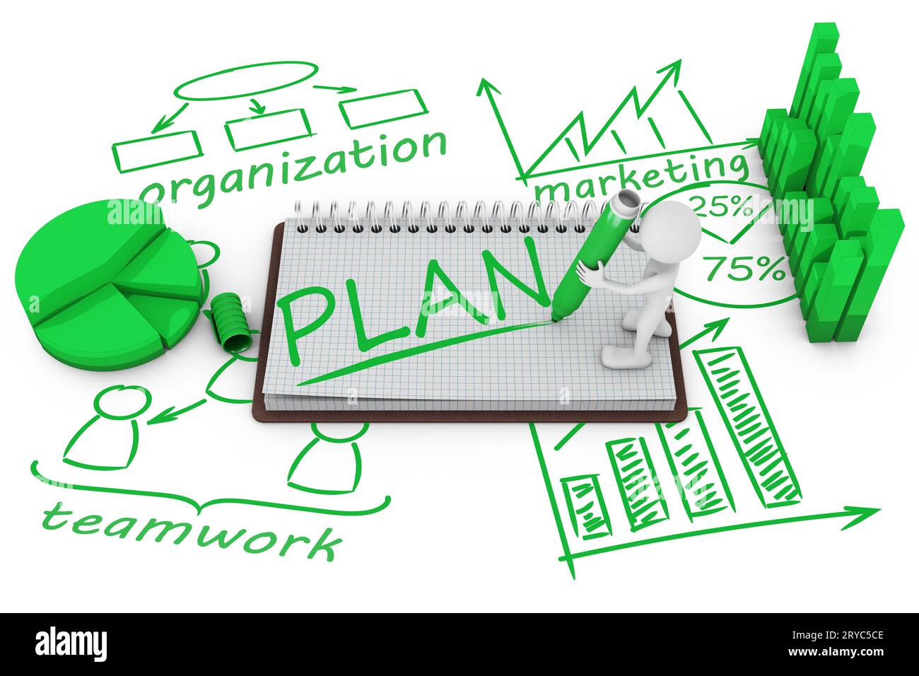 Infographic charts presentation business Cut Out Stock Images ...