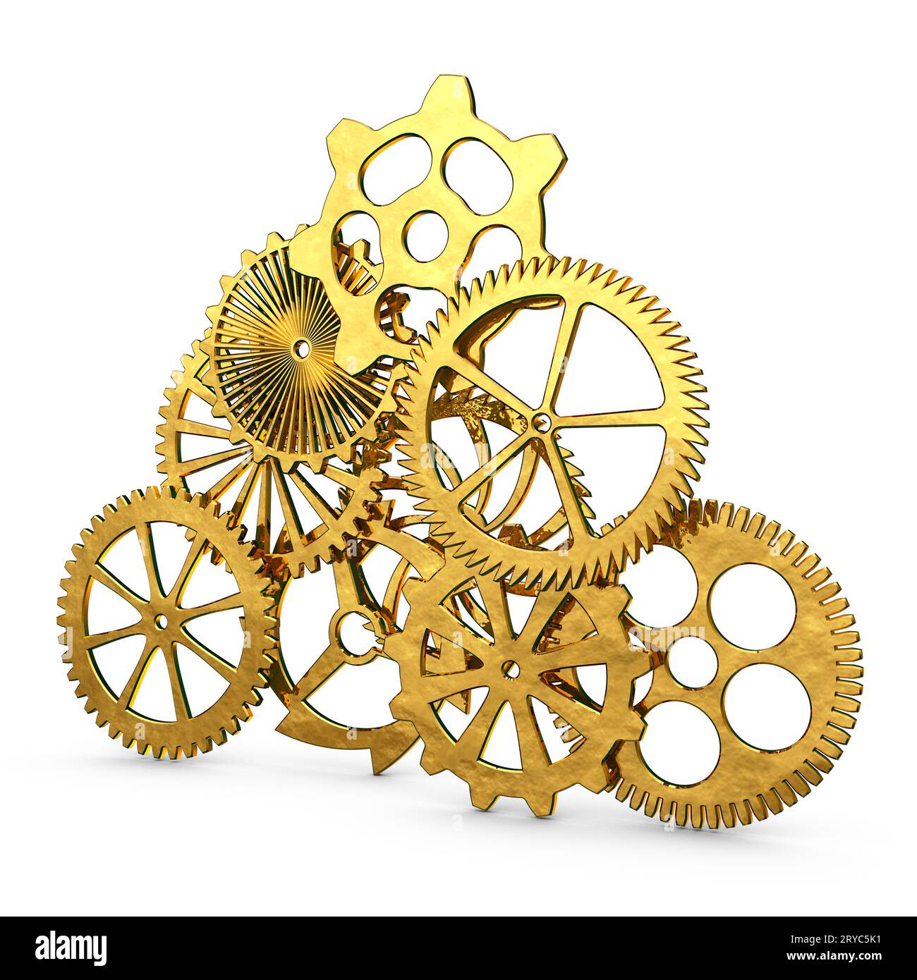 Gears connection 3d Cut Out Stock Images & Pictures - Alamy