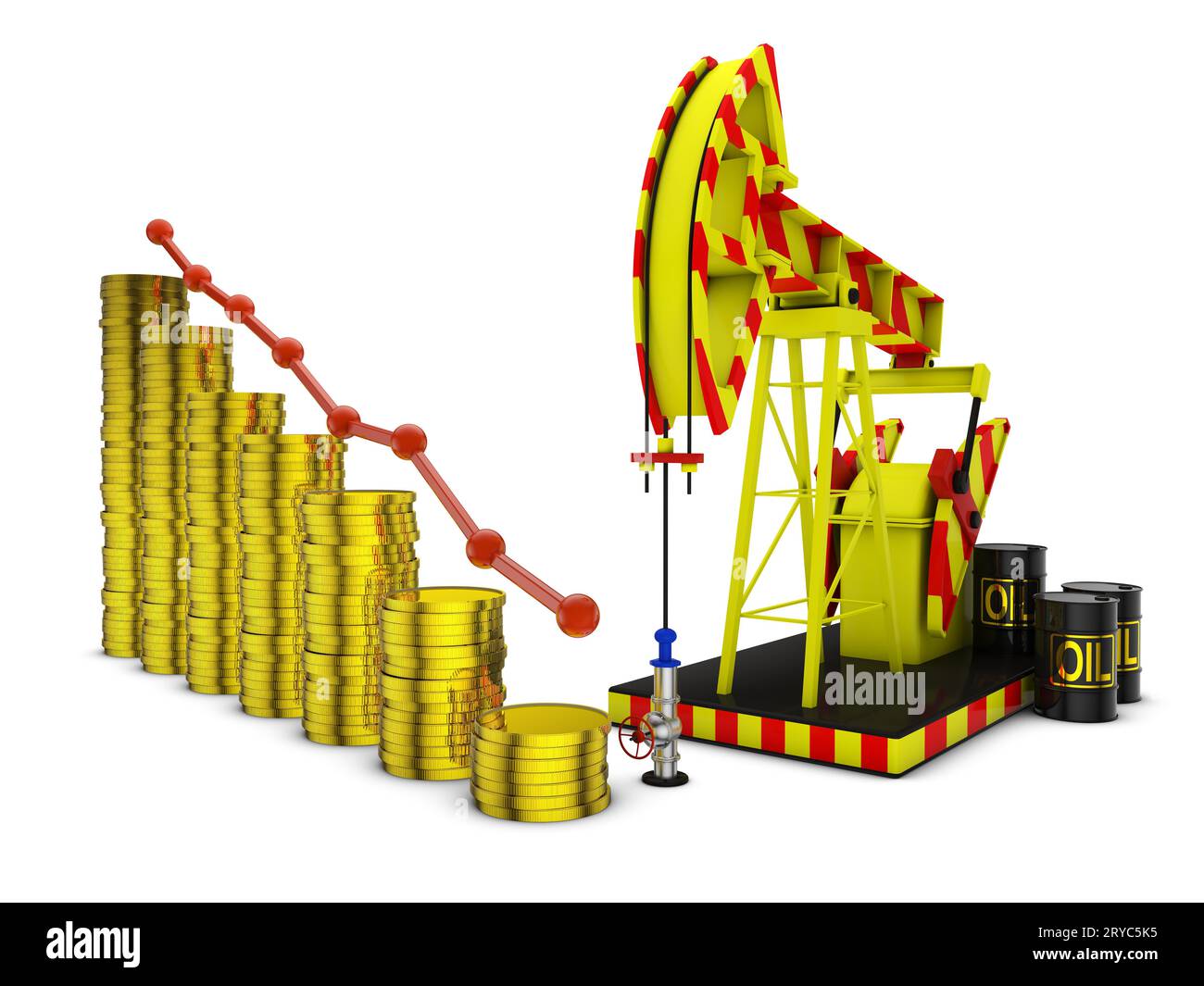 Black gold oil well Cut Out Stock Images & Pictures - Alamy