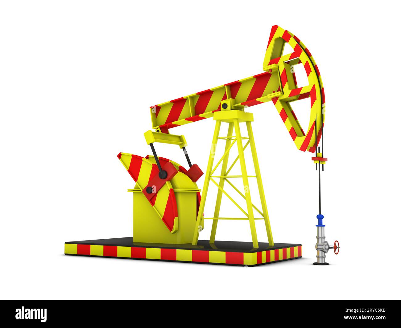 Black and white oil pump Cut Out Stock Images & Pictures - Alamy