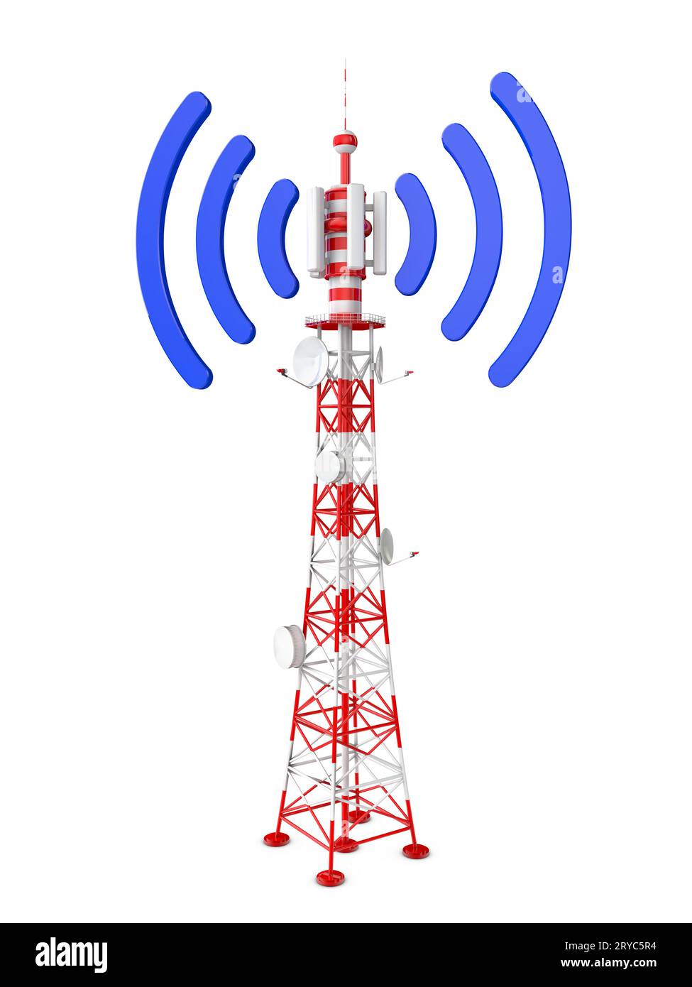 Transmission tower Cut Out Stock Images & Pictures - Alamy