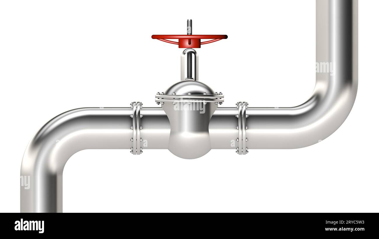 Pipe and valve Stock Photo - Alamy