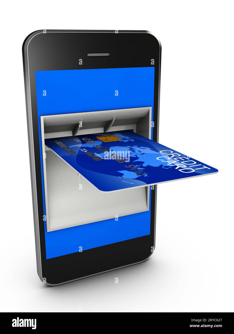 Credit smart phone Stock Photo - Alamy