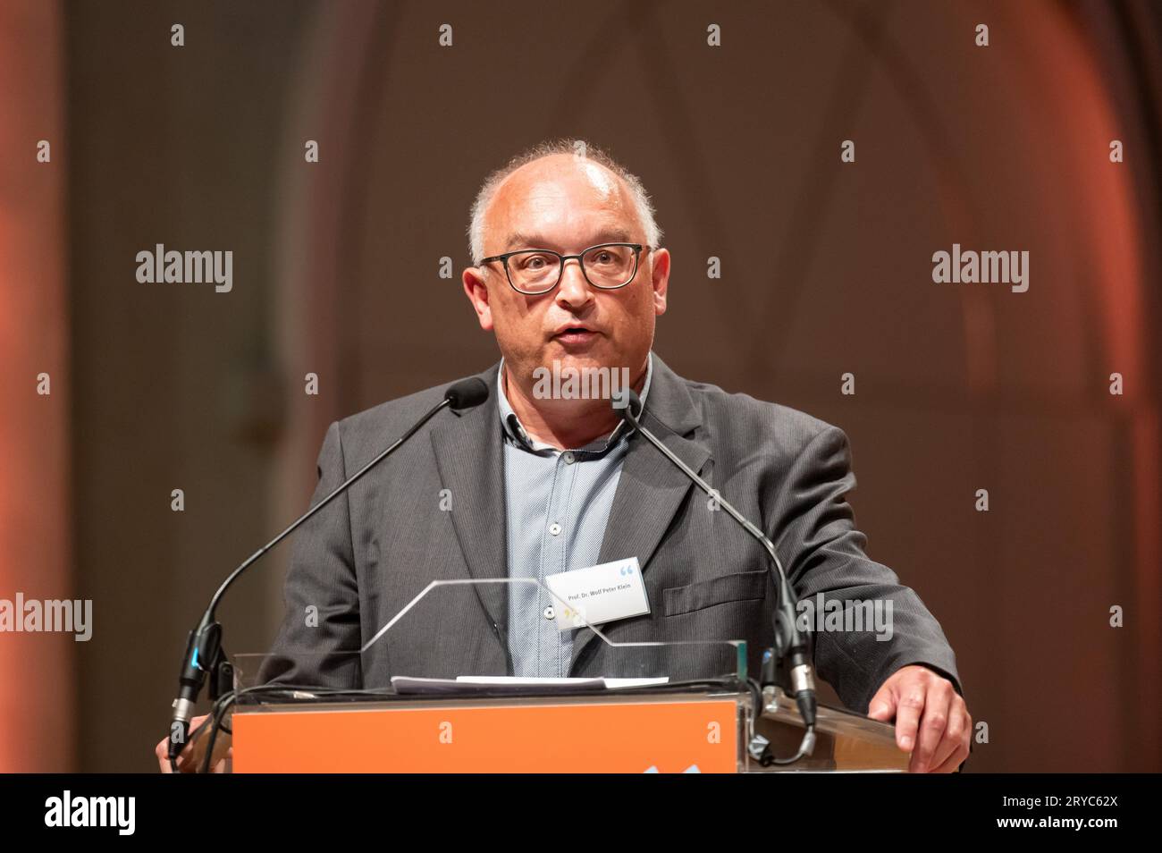 Baden Baden, Germany. 30th Sep, 2023. Jury spokesman Wolf Peter Klein ...