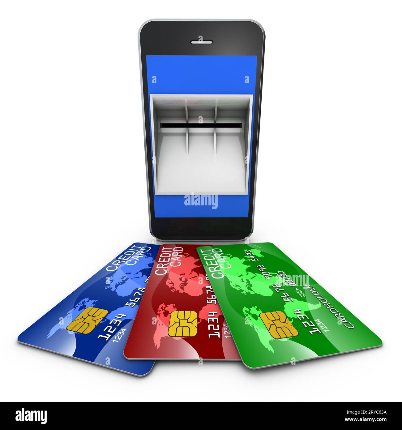 Credit smart phone Stock Photo - Alamy