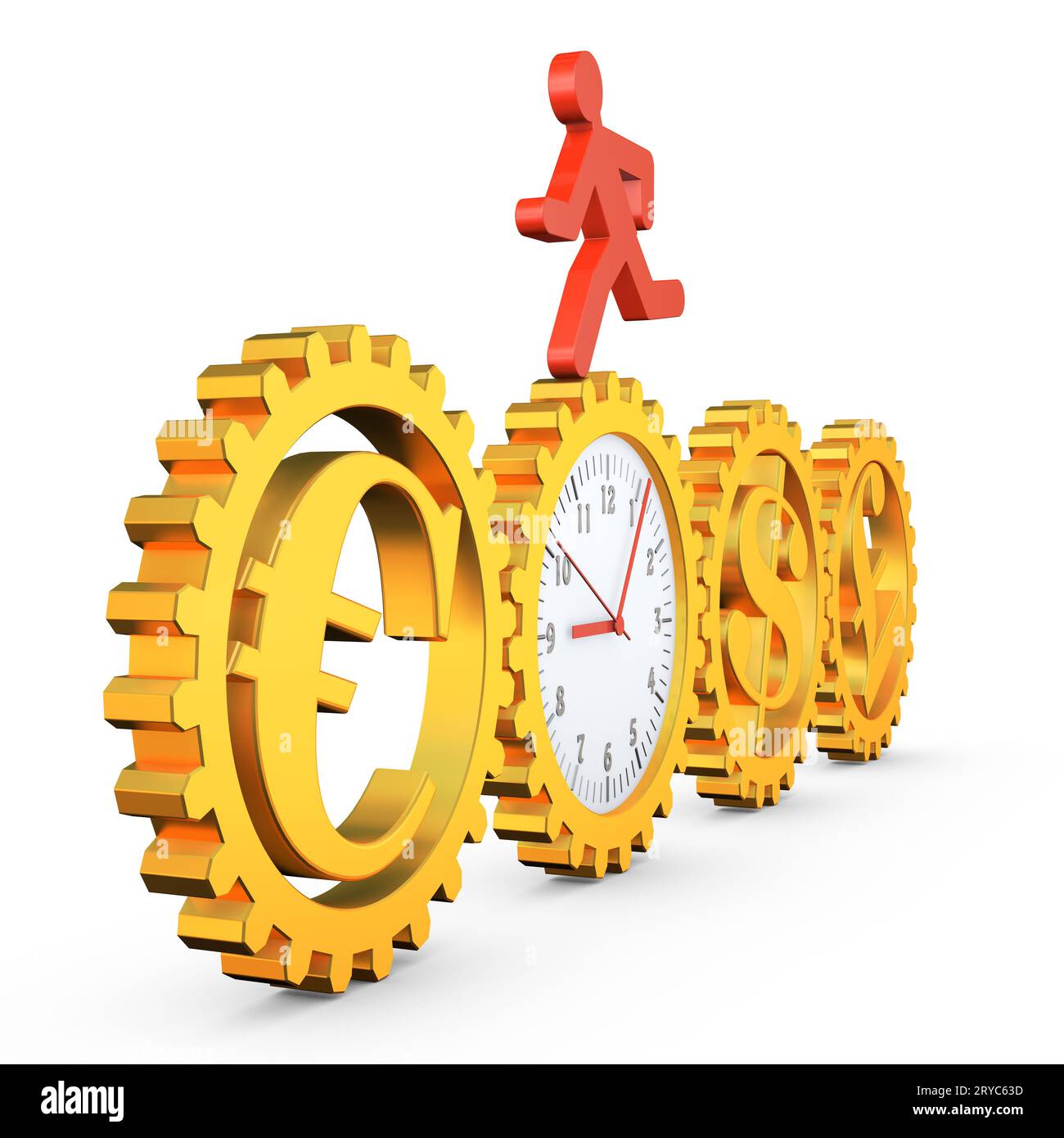 Gear clock hi-res stock photography and images - Alamy