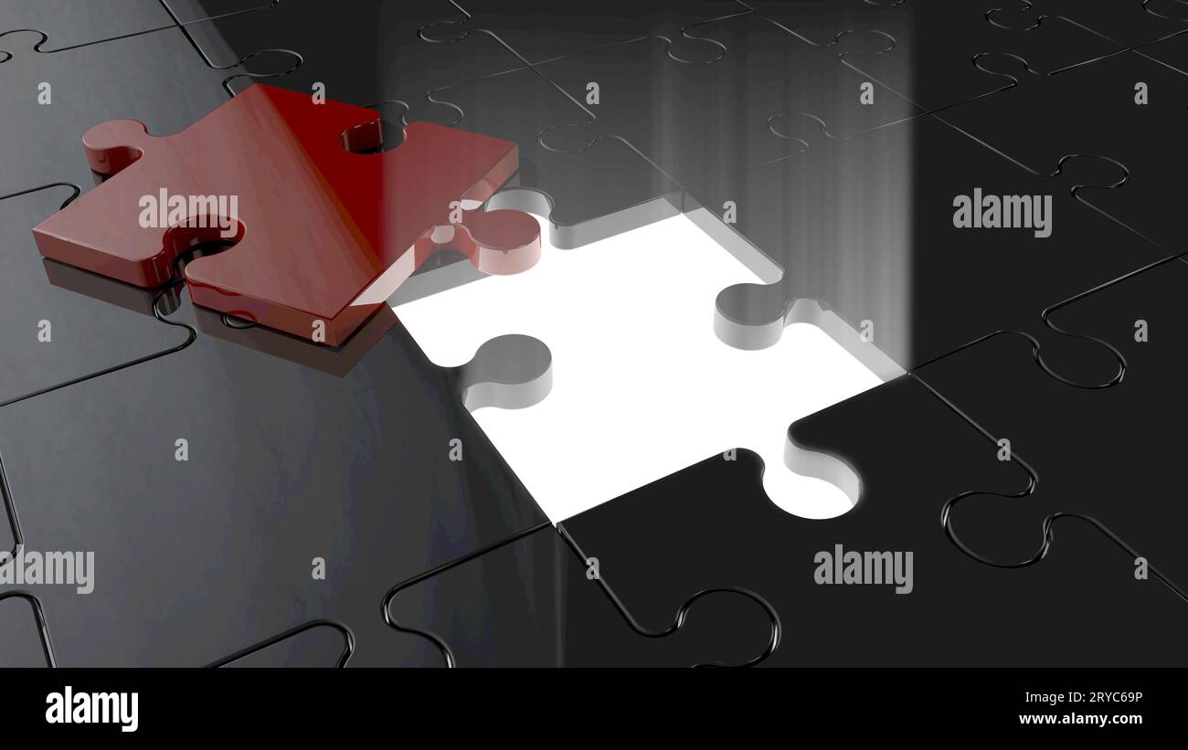 Closeup missing piece puzzle hi-res stock photography and images - Alamy
