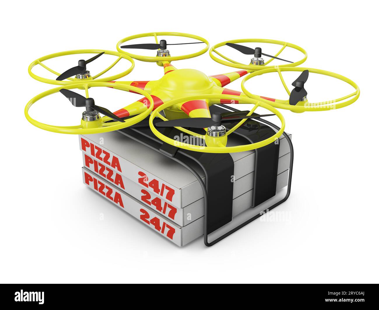 Package delivery drone concept Cut Out Stock Images & Pictures - Alamy