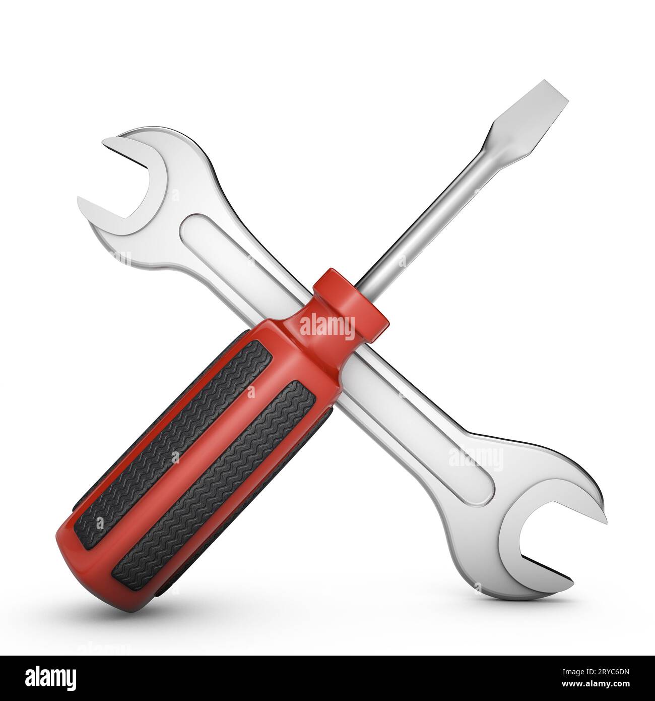 Wrench screwdriver repair tools Cut Out Stock Images & Pictures - Alamy