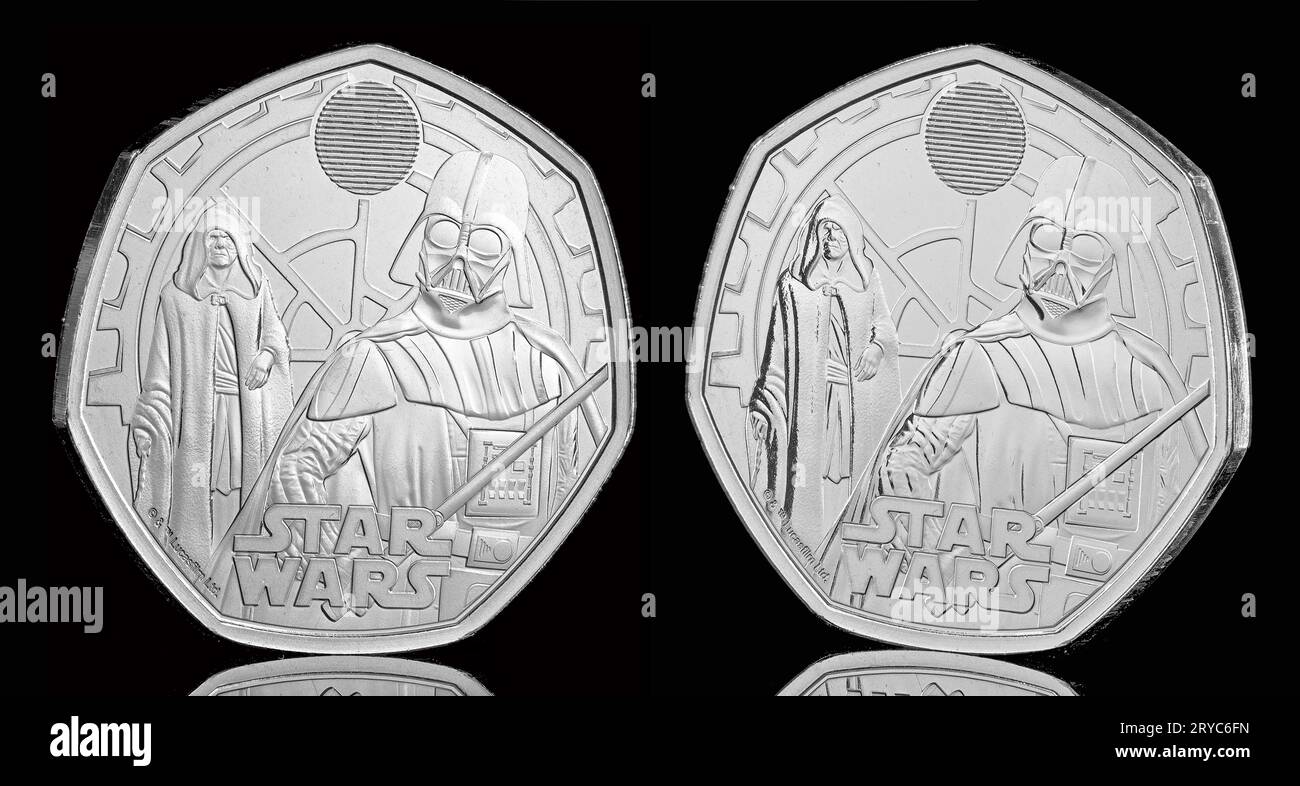 The 2nd coin in the Star Wars 50p series. This features Emperor ...