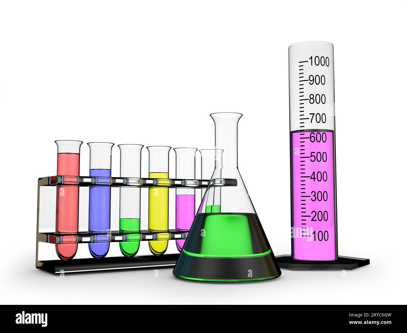 Laboratory glassware flasks beaker isolated hi-res stock photography ...