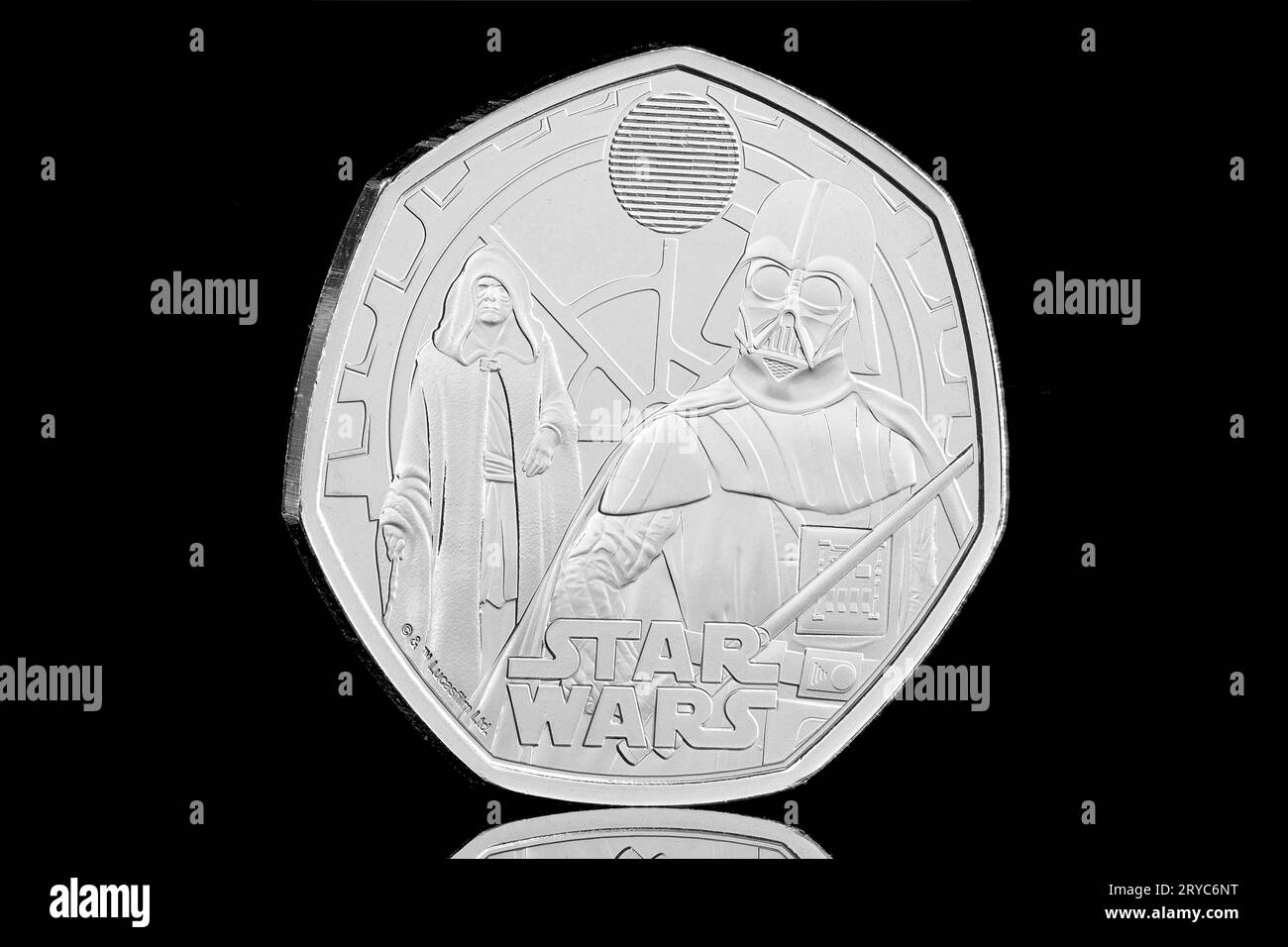 The 2nd coin in the Star Wars 50p series. This features Emperor ...