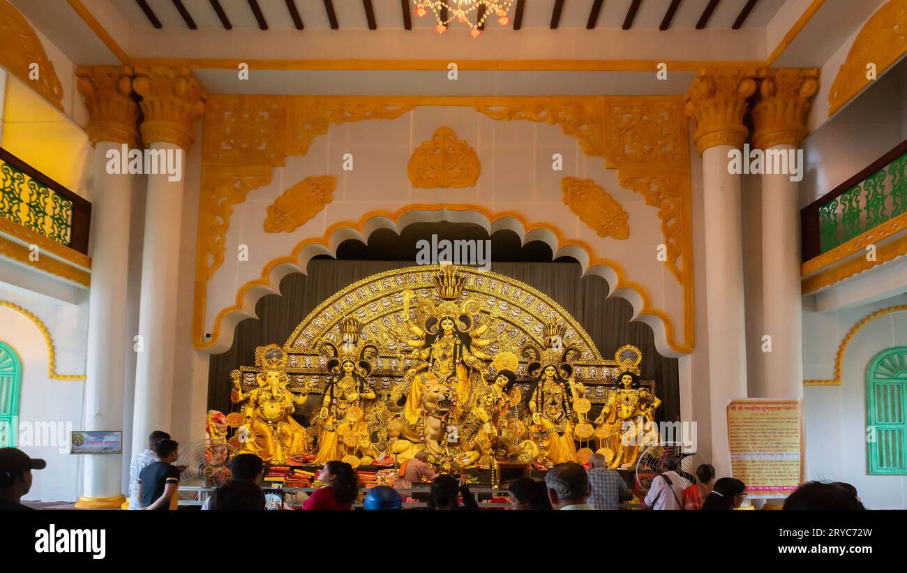 Howrah, West Bengal, India- 4th October, 2022 : Shibpur Mandirtala ...