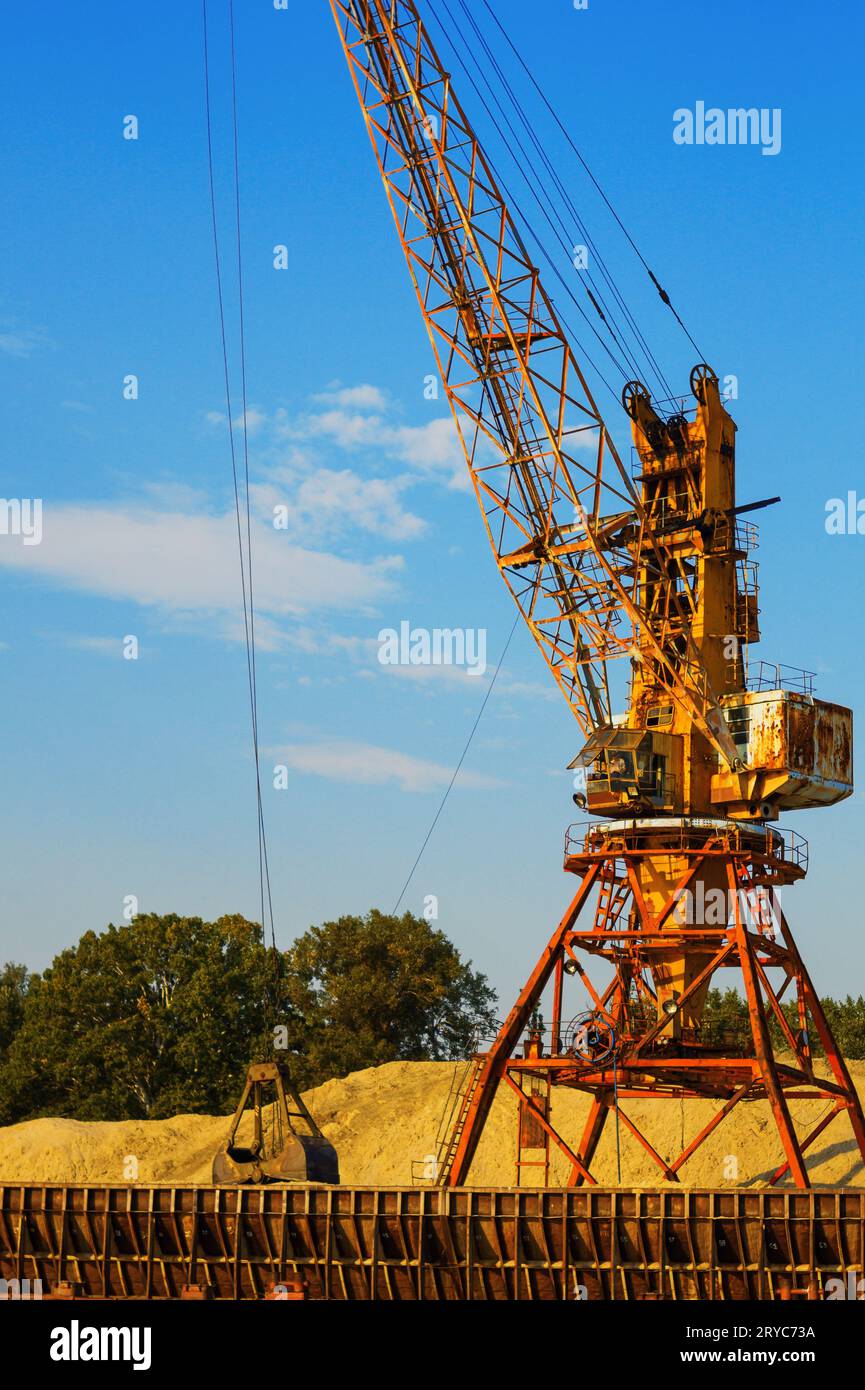 Construction landscape big cranes hi-res stock photography and images - Alamy
