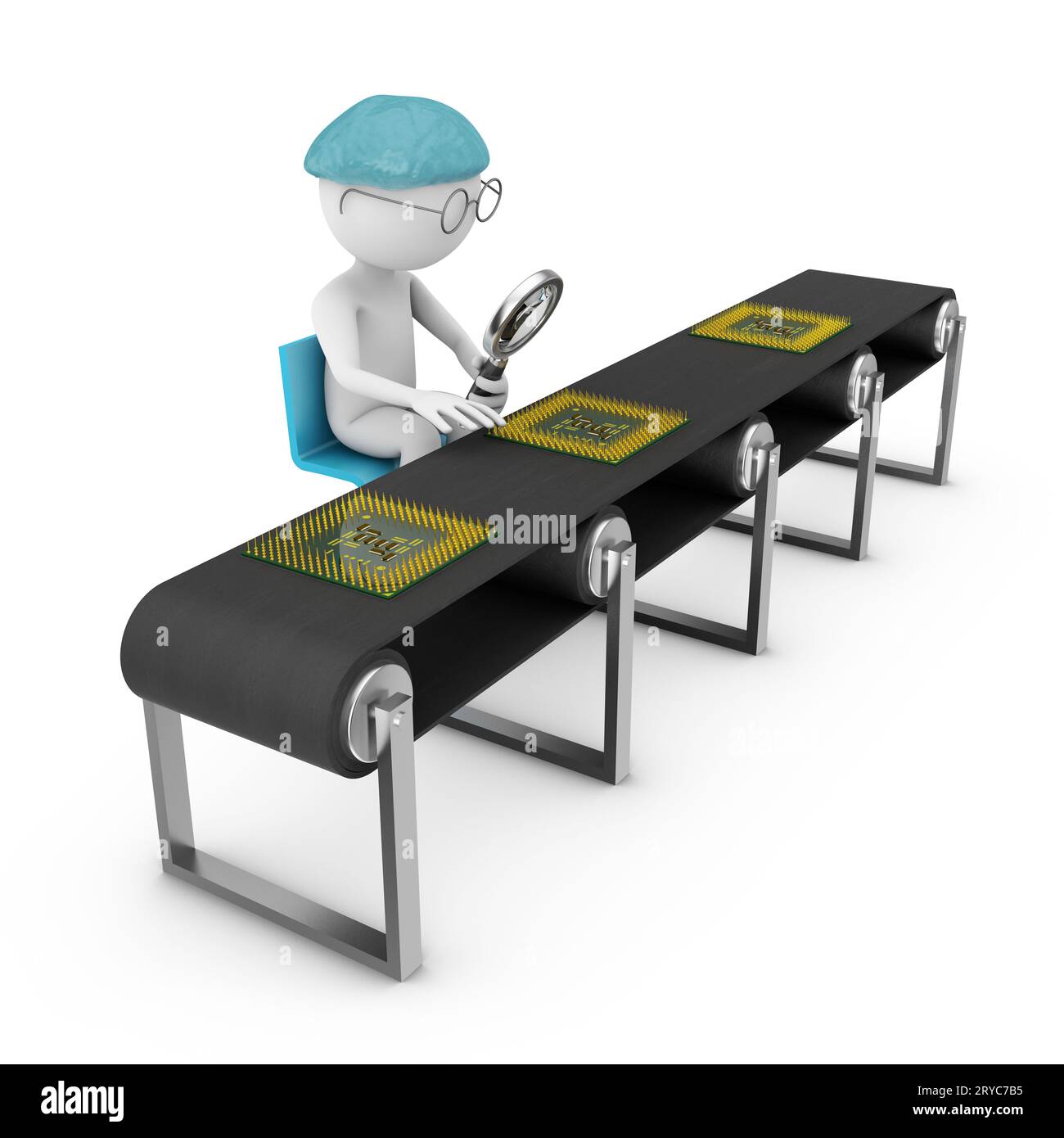 Production quality control line Cut Out Stock Images & Pictures - Alamy
