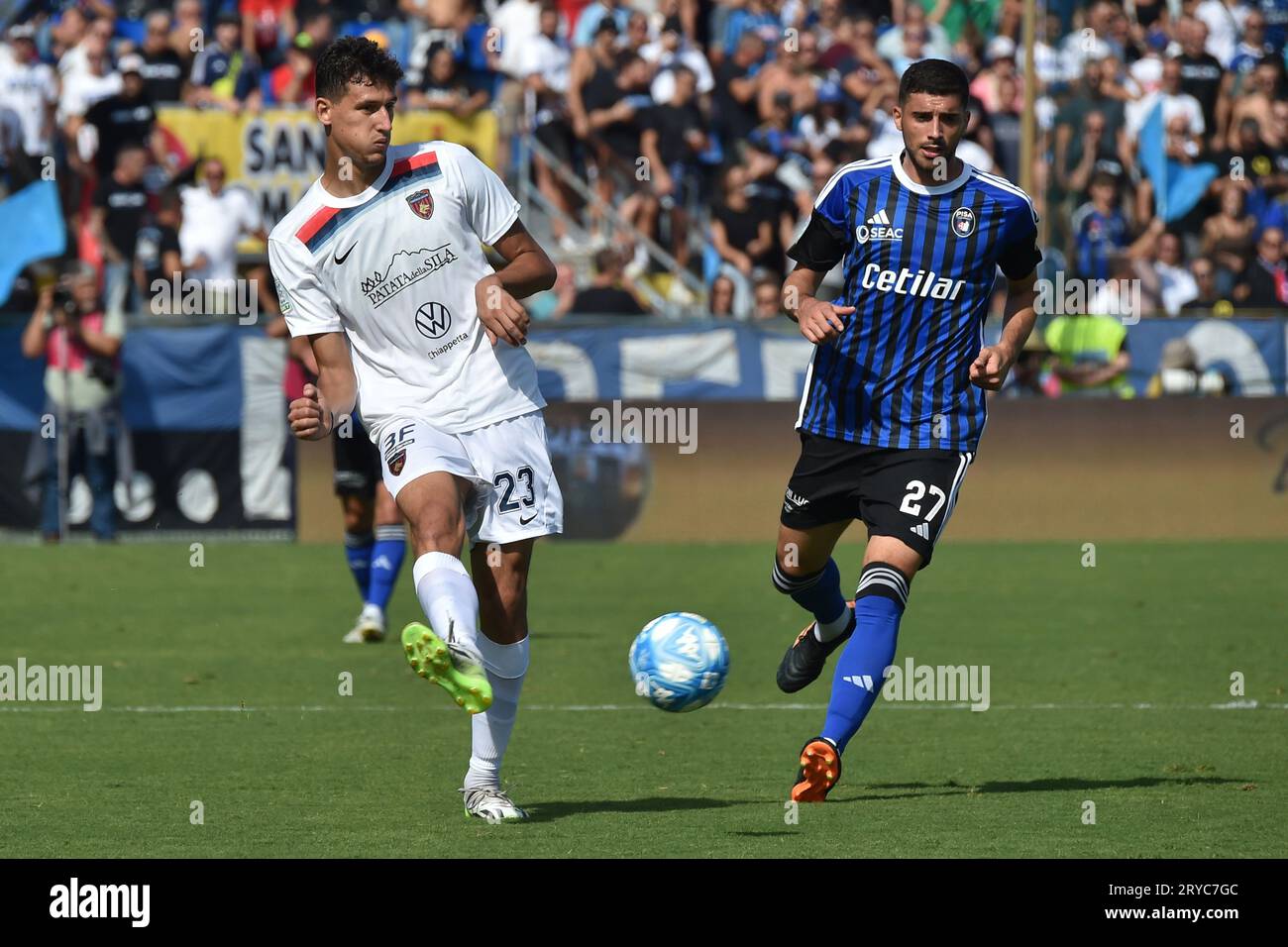 Pisa, Italy. 30th Sep, 2023. Michael Venturi (Cosenza) during Pisa SC ...