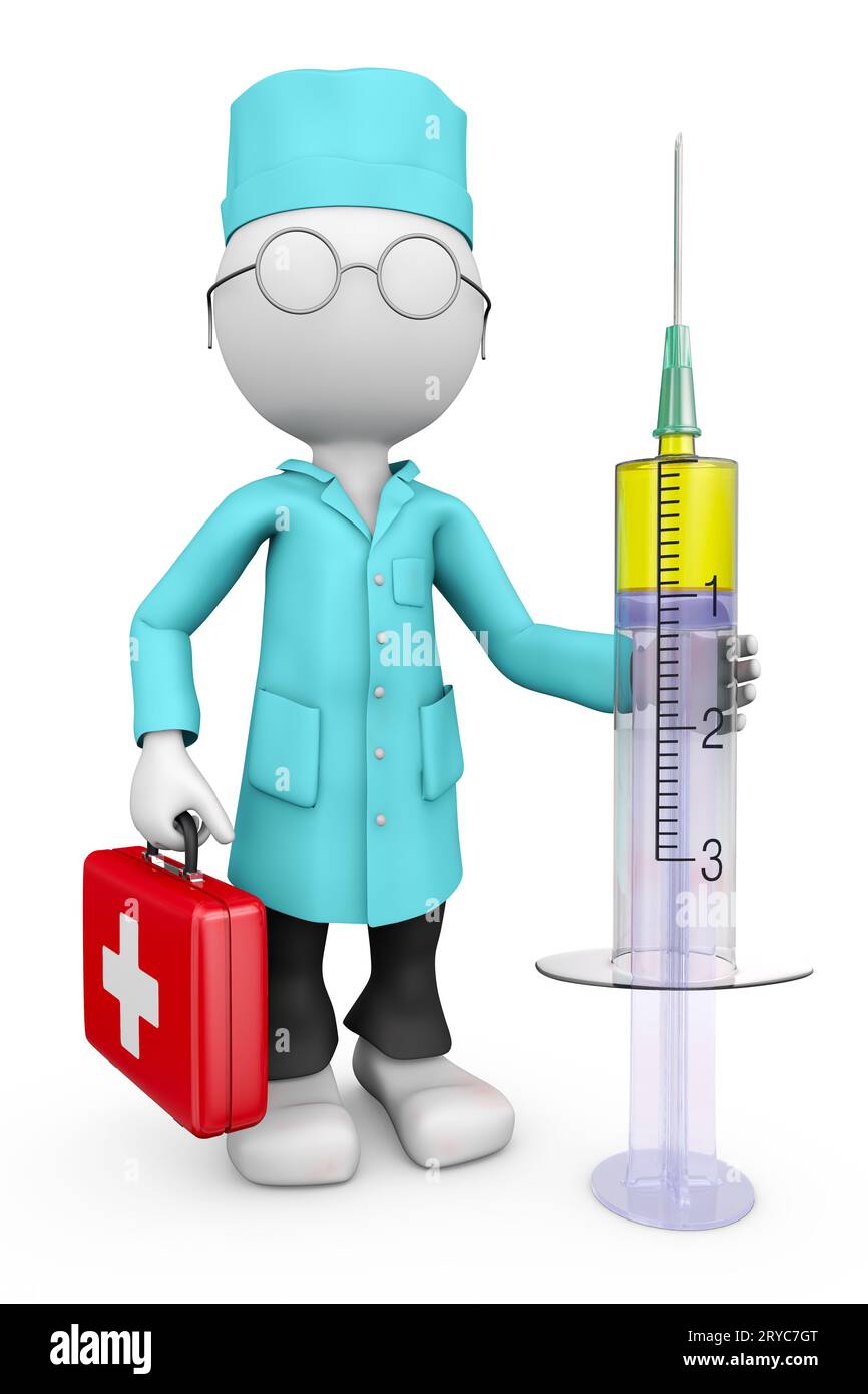 Cartoon Doctor Needle