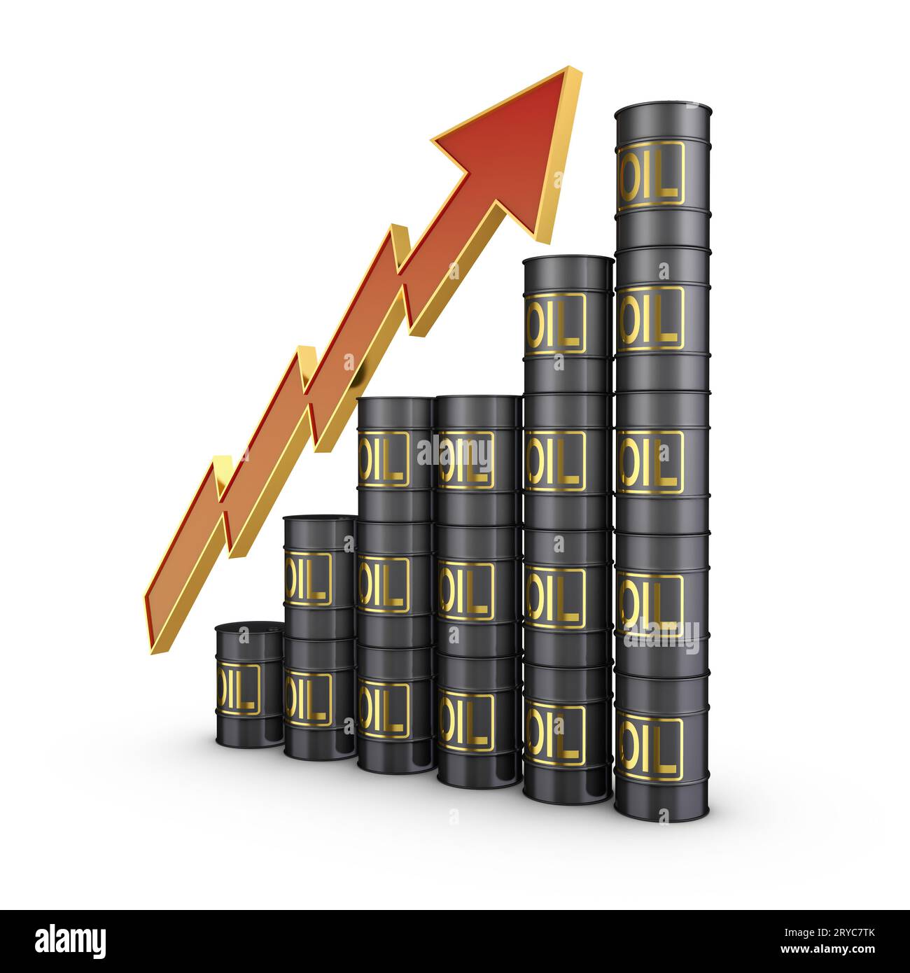 Oil barrels graph hi-res stock photography and images - Alamy