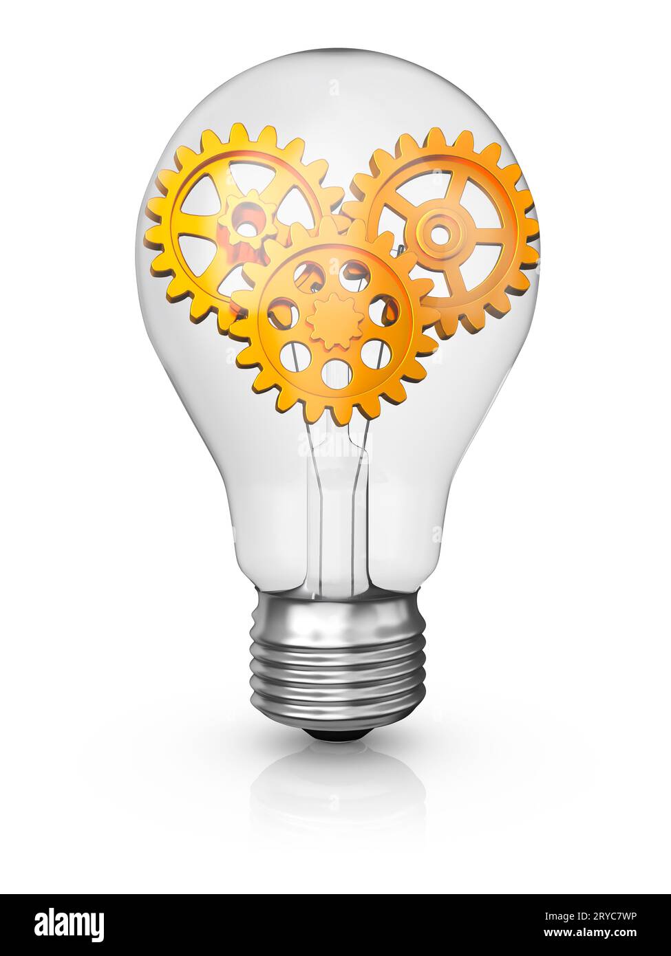 Light bulb gears Cut Out Stock Images & Pictures - Alamy