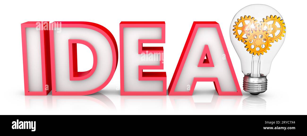 Light bulb gears Cut Out Stock Images & Pictures - Alamy