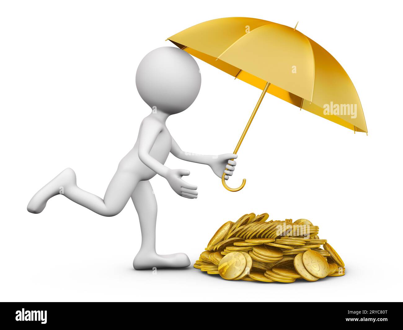 Guy umbrella Cut Out Stock Images & Pictures - Alamy