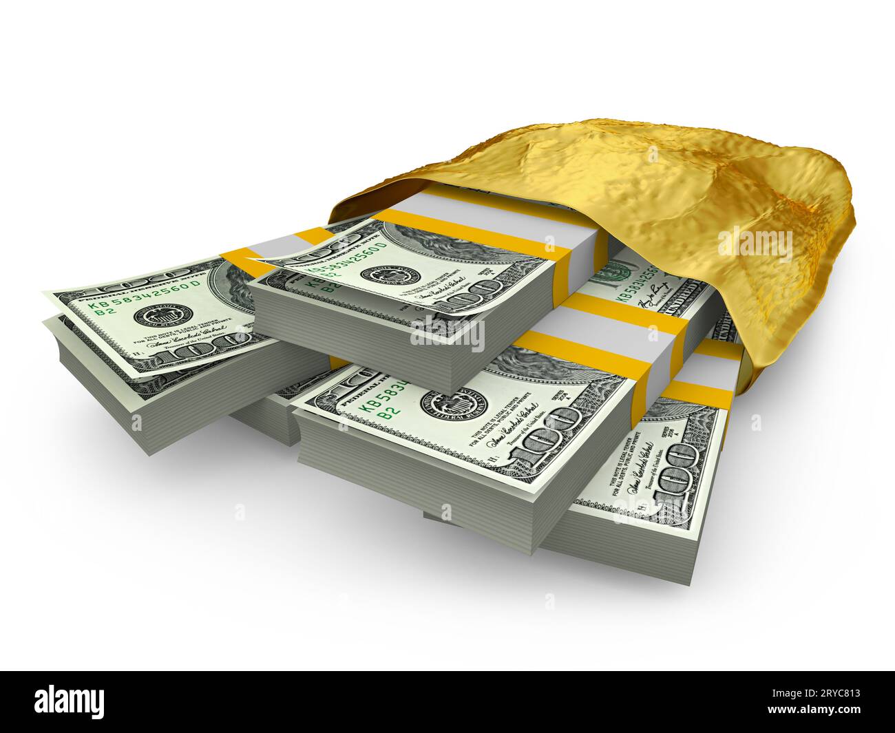 Cash dollars bag hi-res stock photography and images - Alamy