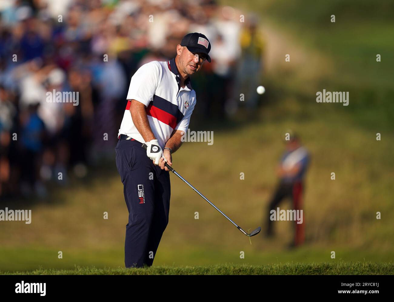 USA's Brian Harman on the 16th during the fourballs on day two of the ...