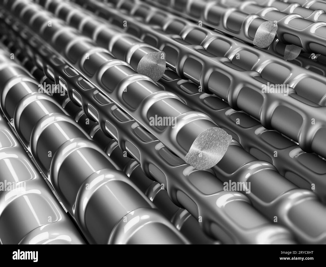 Rolled metal 3d hi-res stock photography and images - Alamy