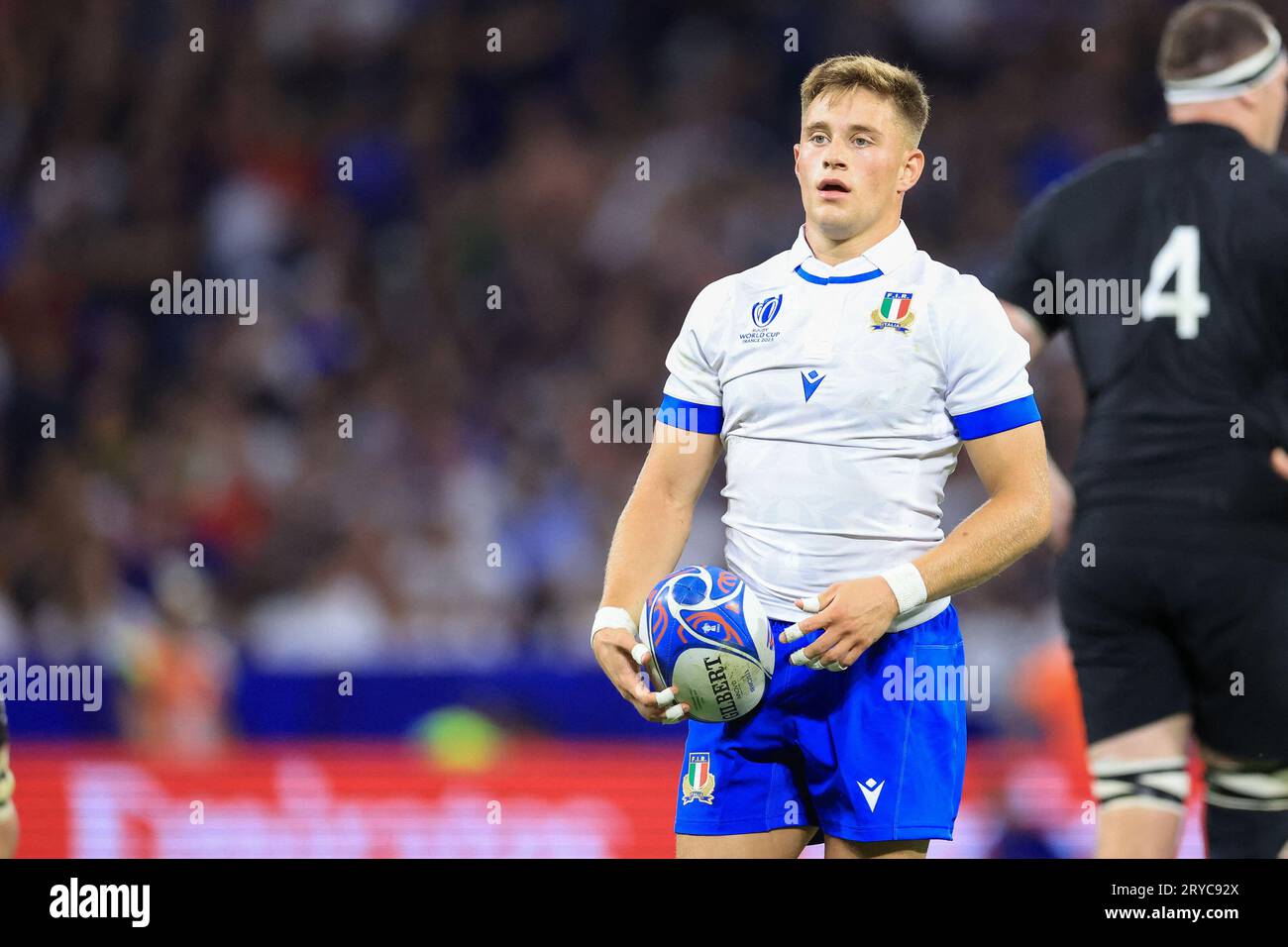 Lyon, France. 29th Sep, 2023. Stephen Varney #9 of Italy during the ...