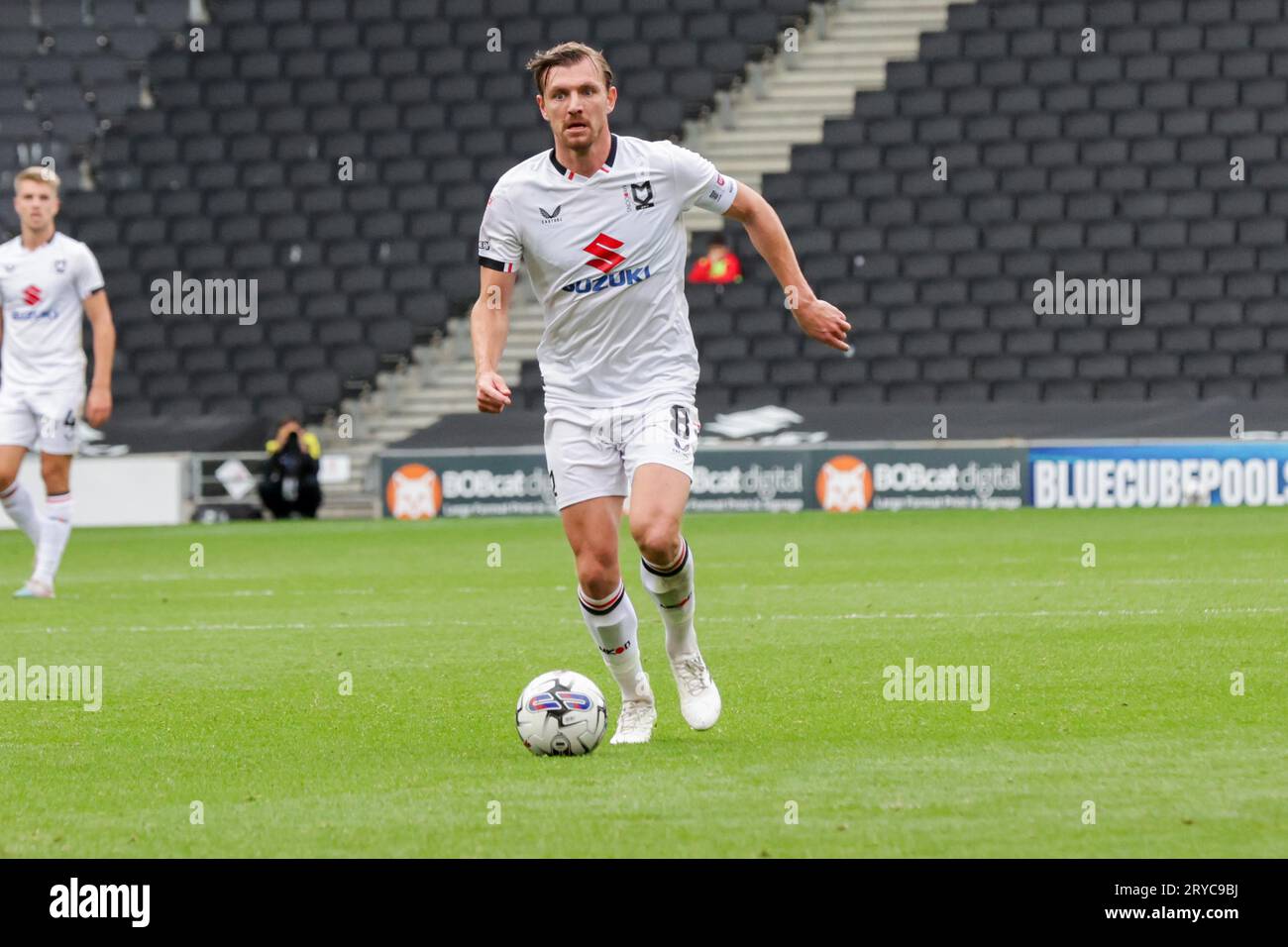 Milton Keynes Dons captain Alex Gilbey during the second half of the ...