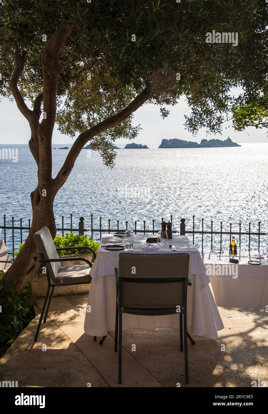 Dubrovnik, Croatia - September 14th, 2023 : Restaurants along seafront ...