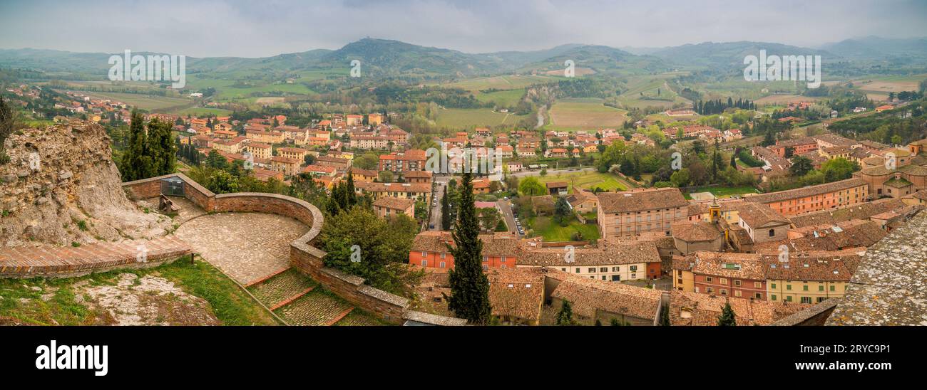 Roofs of medieval village Stock Photo - Alamy