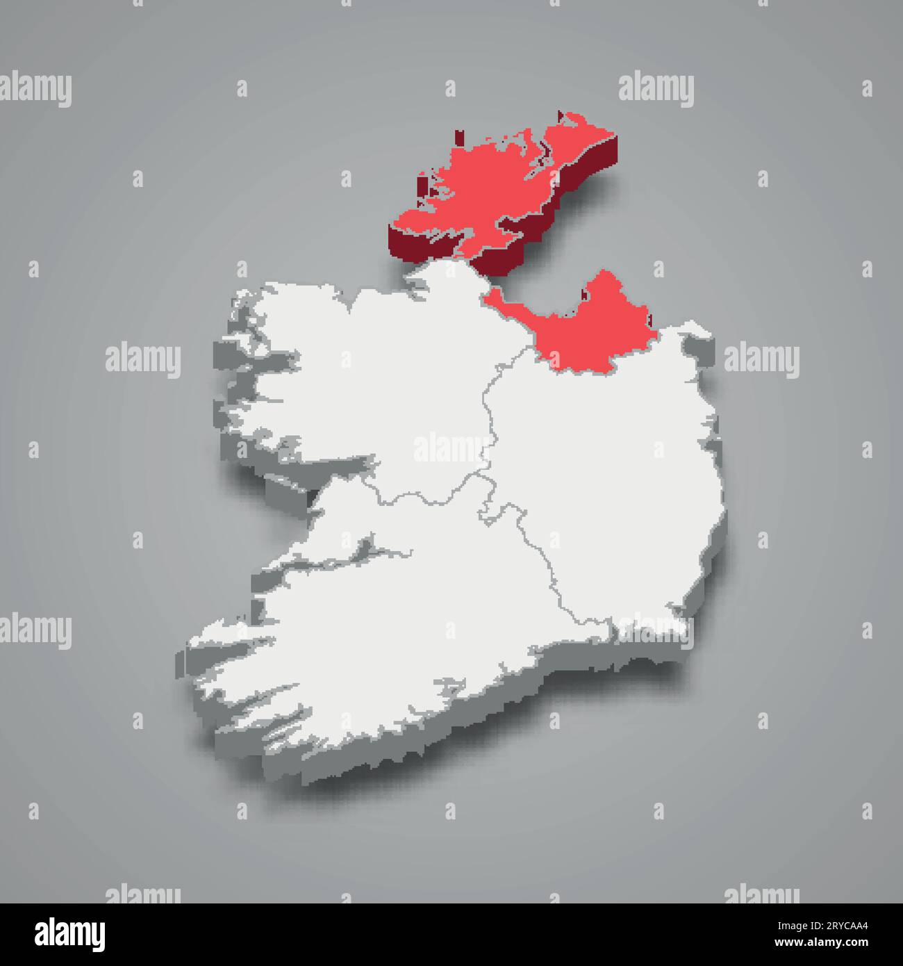 Ulster Map Ireland Ulster