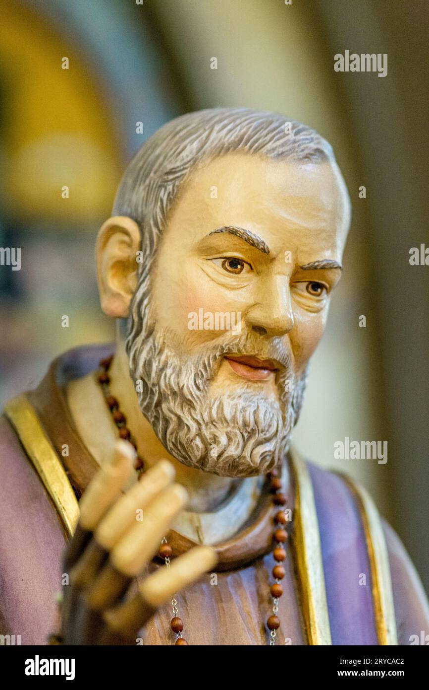 The blessing hand of Saint Pio Stock Photo - Alamy