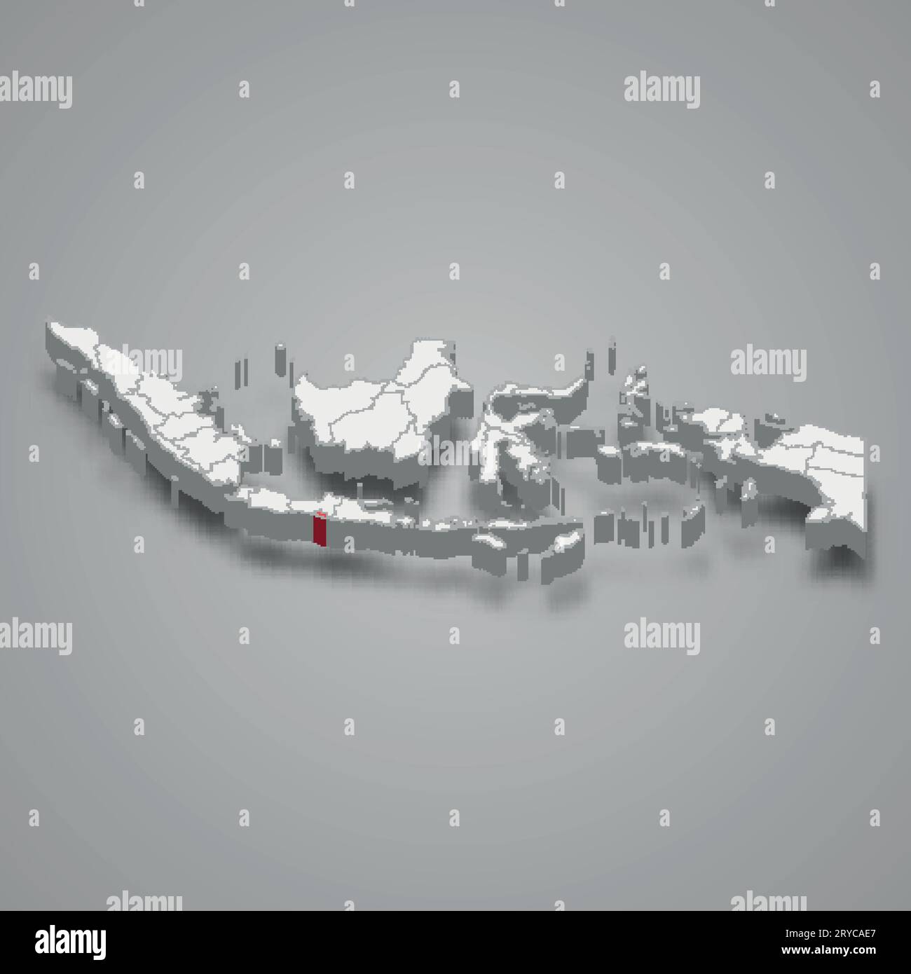Yogyakarta province location Indonesia 3d isometric map Stock Vector Image & Art - Alamy
