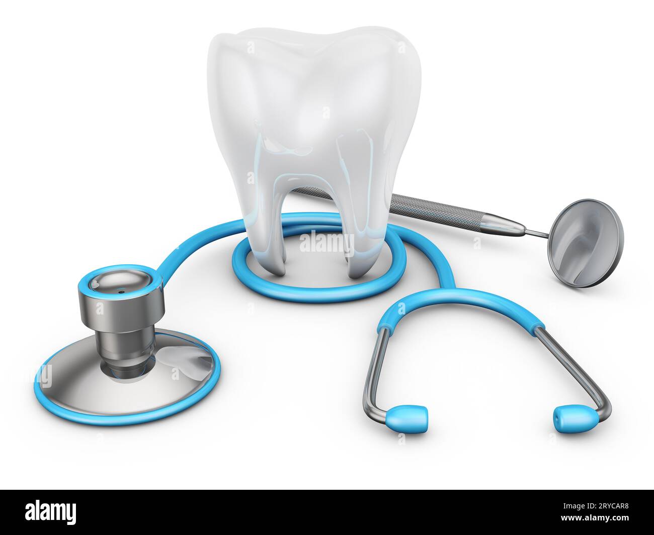 Stethoscope and tooth Stock Photo - Alamy