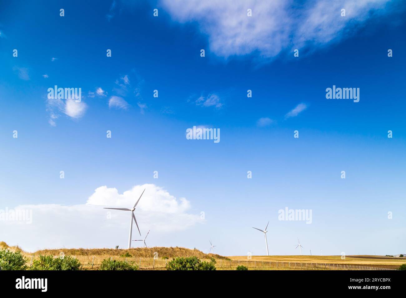 White wind turbine mill hi-res stock photography and images - Alamy