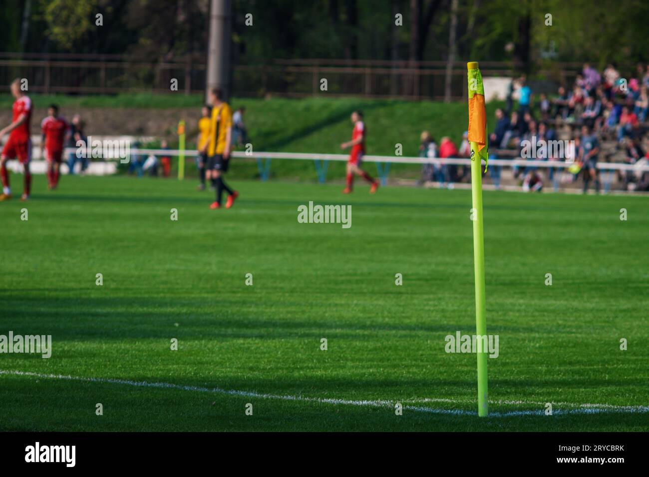 Pitch corner flag hi-res stock photography and images - Alamy